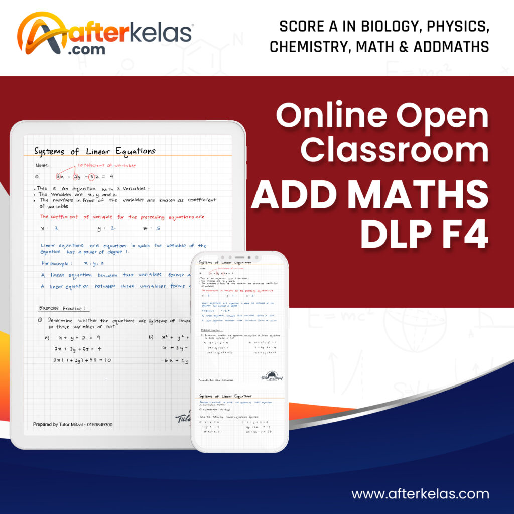 Open Class - Add Maths (DLP) F4 (English) - Afterkelas