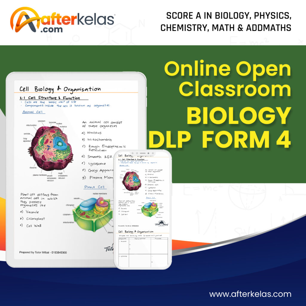 Open Class - Biology (DLP) F4 (English) - Afterkelas