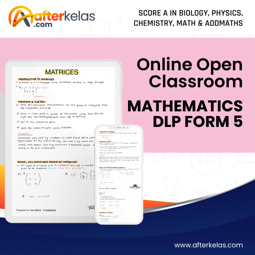 Open Class - Mathematics (DLP) F5 (English) - Afterkelas