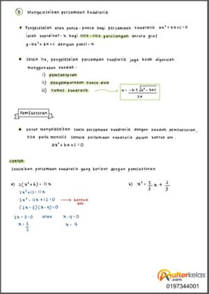 Tingkatan 4 Matematik Tambahan Module - Afterkelas