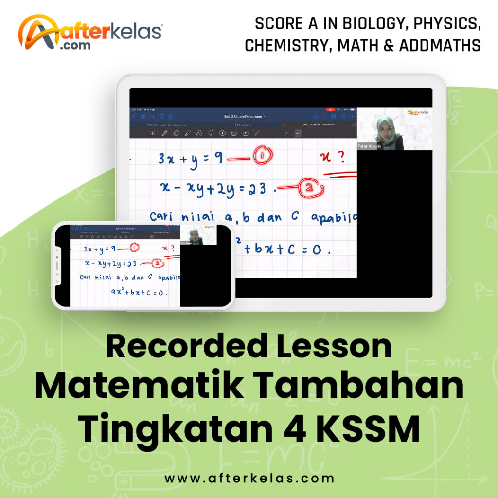 Recorded Lesson - Matematik Tambahan Tingkatan 4 KSSM - Afterkelas